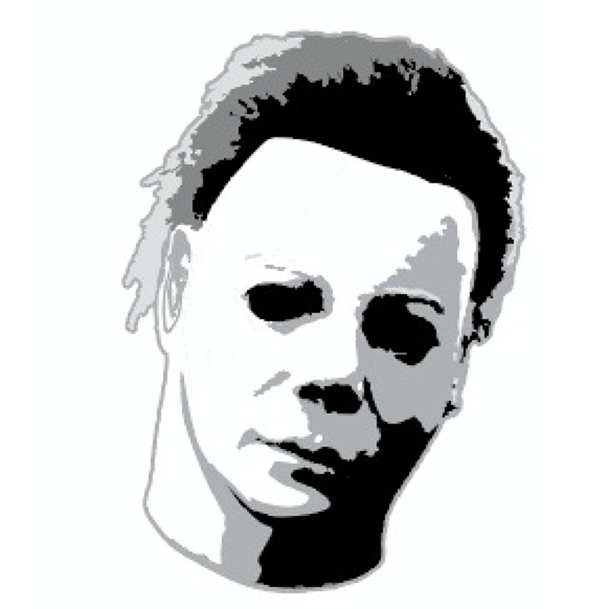 michael myers mask coloring pages