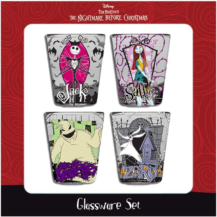 Nightmare Before Christmas 4 Piece Shot Glass Set – Hot Rock Hollywood