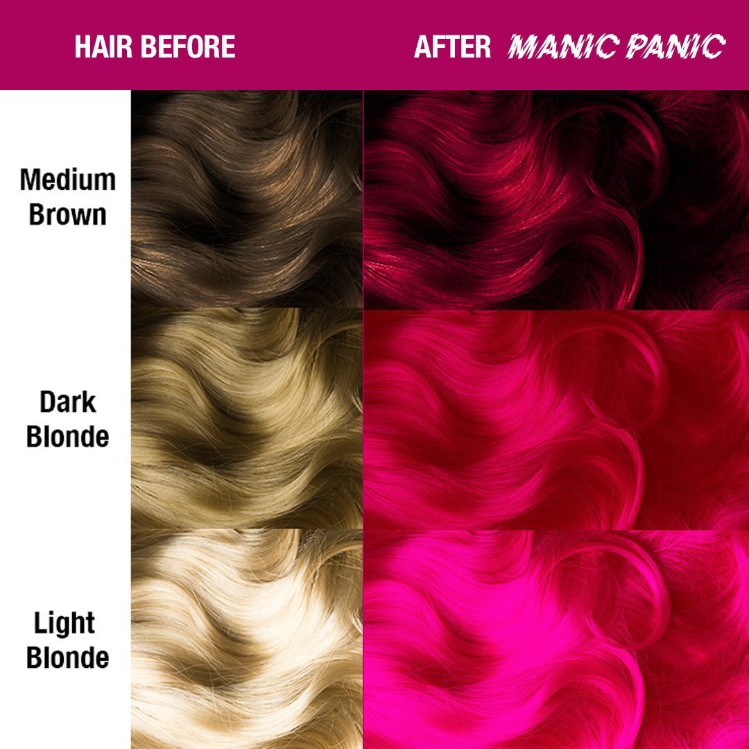 manic panic shades chart